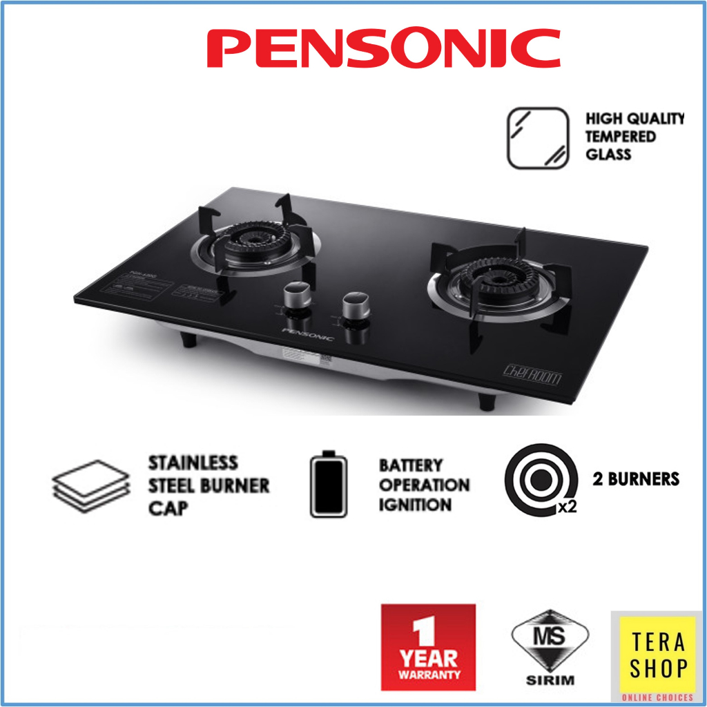Pensonic PGH-620G 2 Burners Flexible Base Built-In Gas Hob | Shopee ...