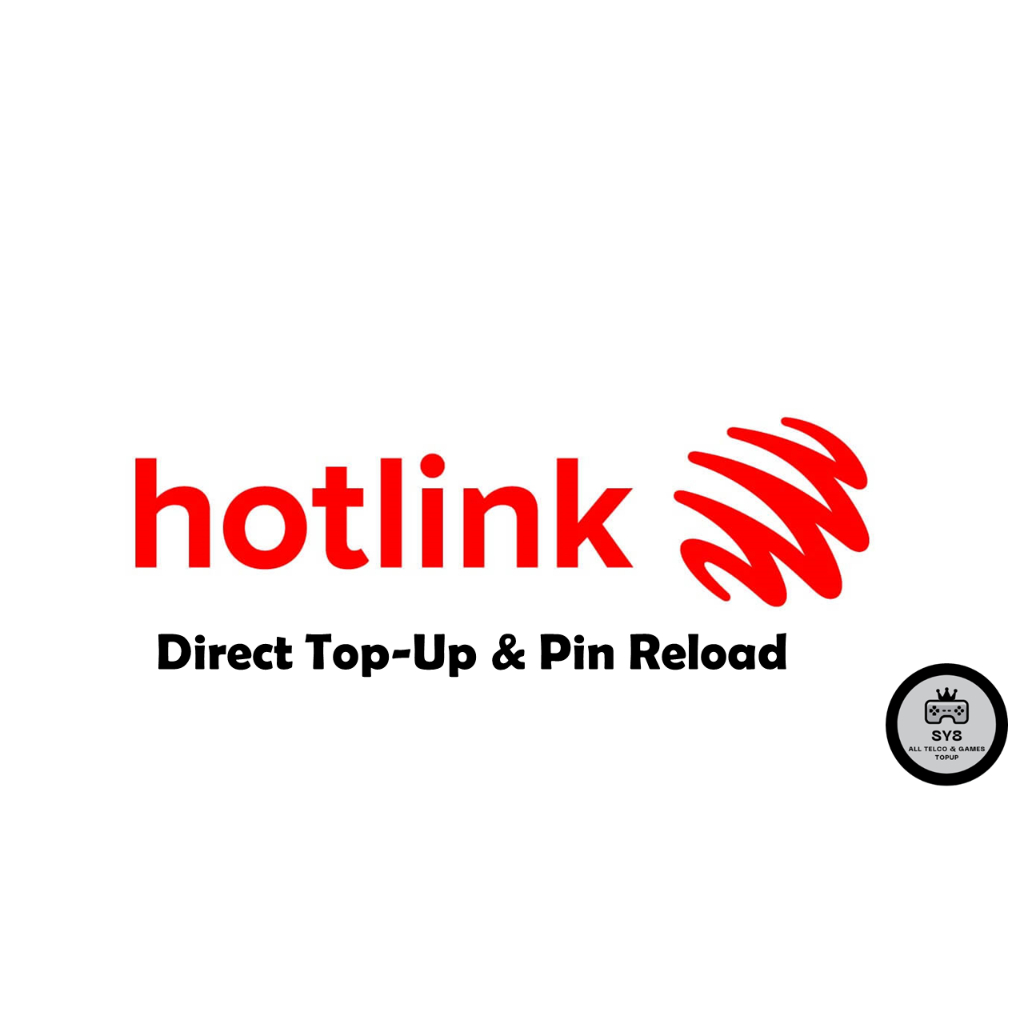[SY8] Hotlink prepaid direct topup/pin reload|RM5/RM10/RM15/RM20/RM25 ...