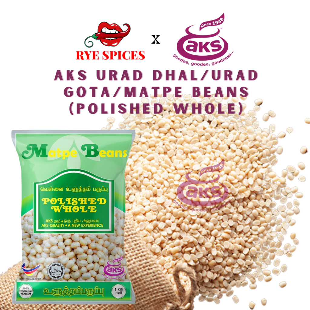 AKS Urad Dhal/Urad Gota/Matpe Beans Polished Whole (Selling in loose ...