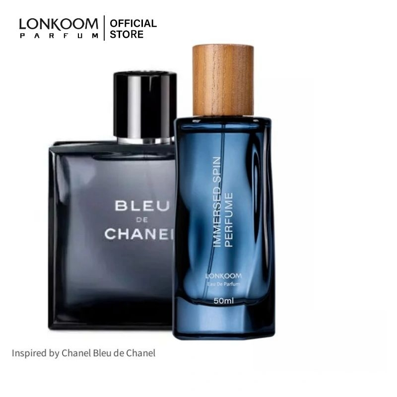 LONKOOM Perfume Inspired Immersed Spin Bleu For Men (50ml/15ml ...