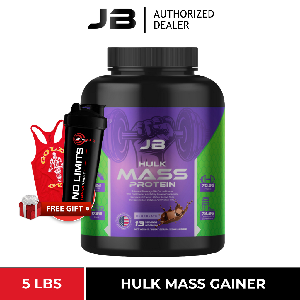 Hulk Mass Protein 5lbs - JustBuild For Building Muscle Mass, Body Size ...