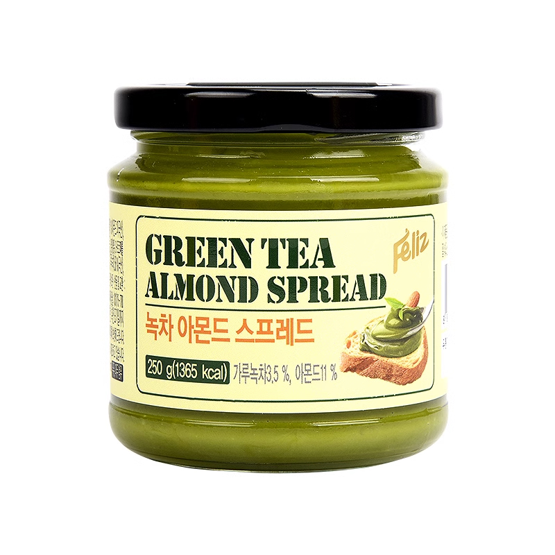 Feliz Green Tea Almond Spread 250g ( Liquid Matcha Chocolate)韩国杏仁抹茶酱面包酱 ...