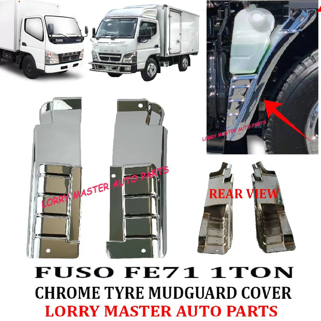 MITSUBISHI FUSO FE71 1 TON CHROME MUDGUARD COVER SET | Shopee Malaysia