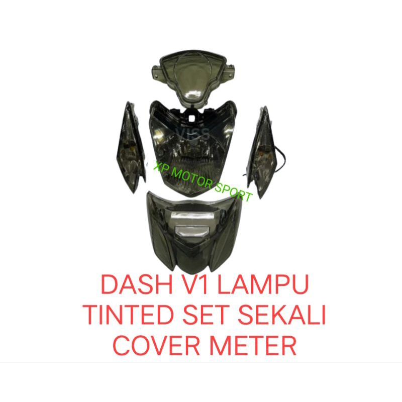 Honda Dash v1 Old Lampu Tinted + Signal Tinted + Cover Meter + Cover ...