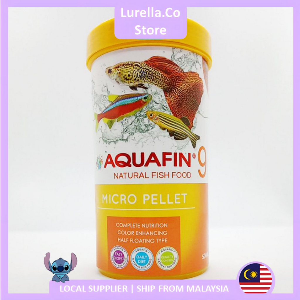 AQUAFIN MICRO PELLET 9 500ml 260G small-sized tropical fish and baby ...