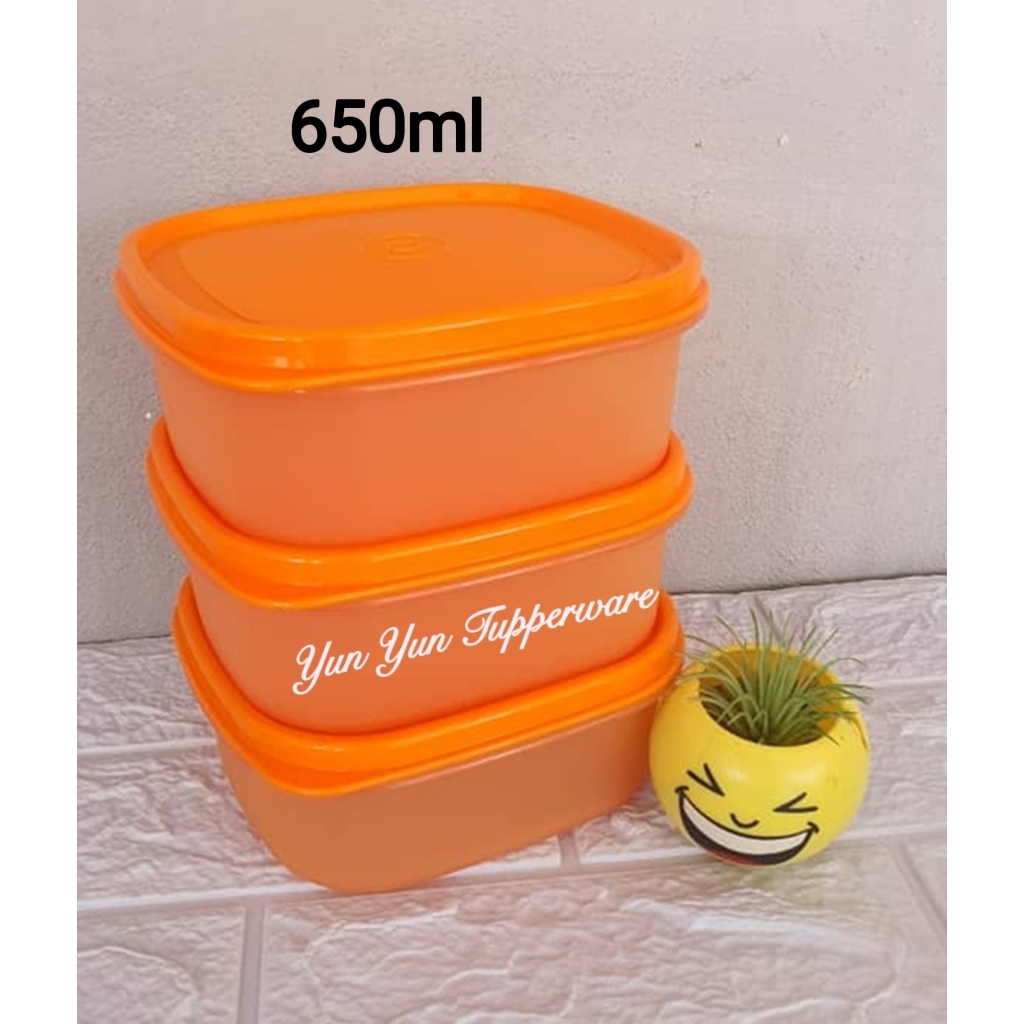 Tupperware MM Modular Square (Modular Mates) - 650ml (1 PC / 2PCS ...
