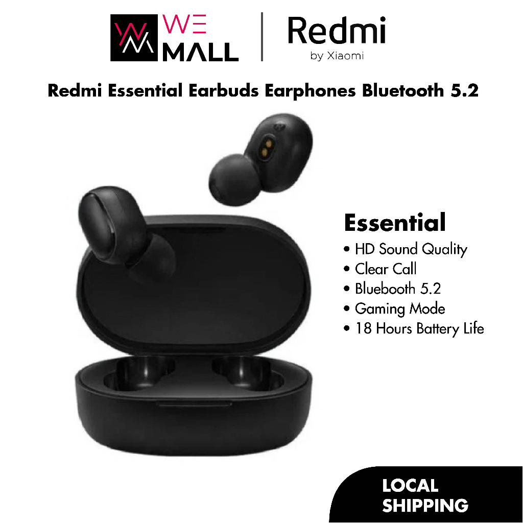 Xiaomi Redmi Buds Essential Earbuds Earphones Bluetooth 5.2 IPX4 Water ...