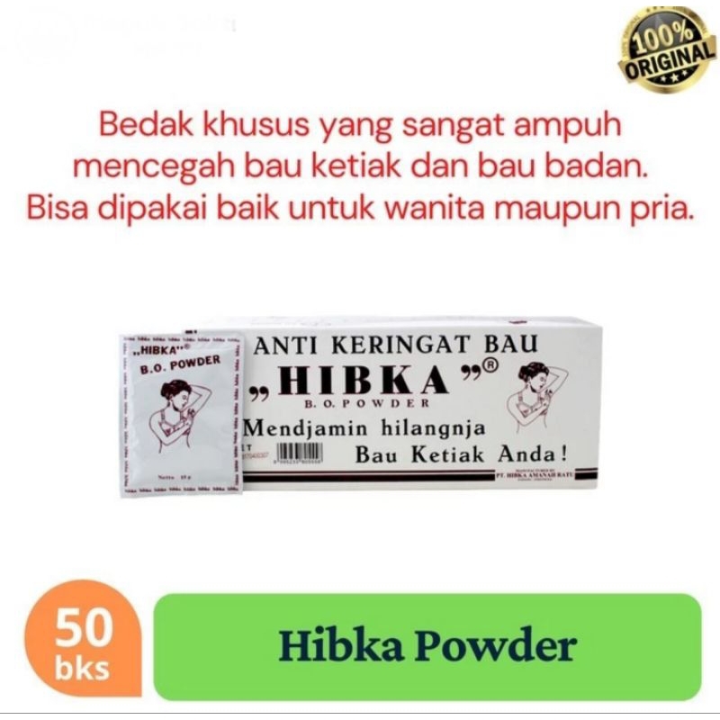 bedak hibka sachet harga 1box 50pcs | Shopee Malaysia