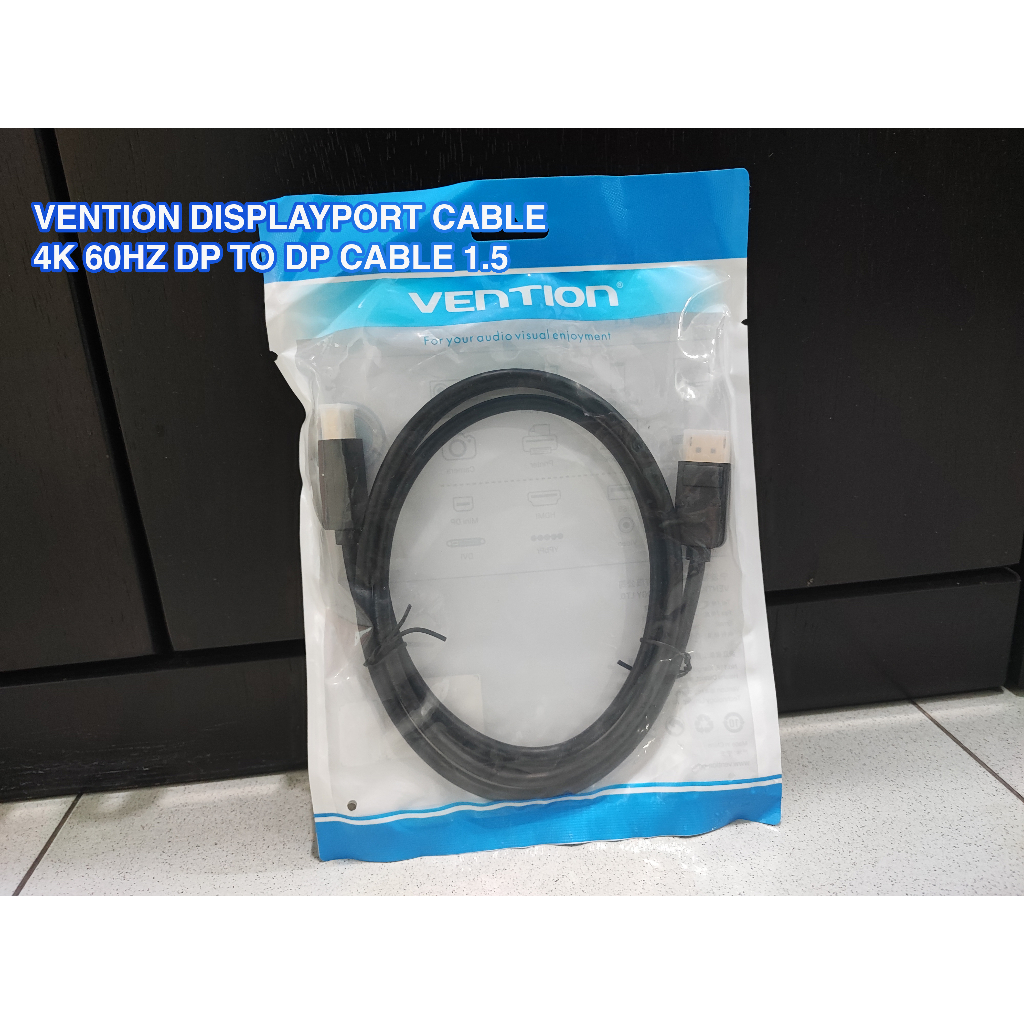 [SEAL] Vention Displayport Cable 4K 60Hz DP to DP Cable 1.5 for Video ...