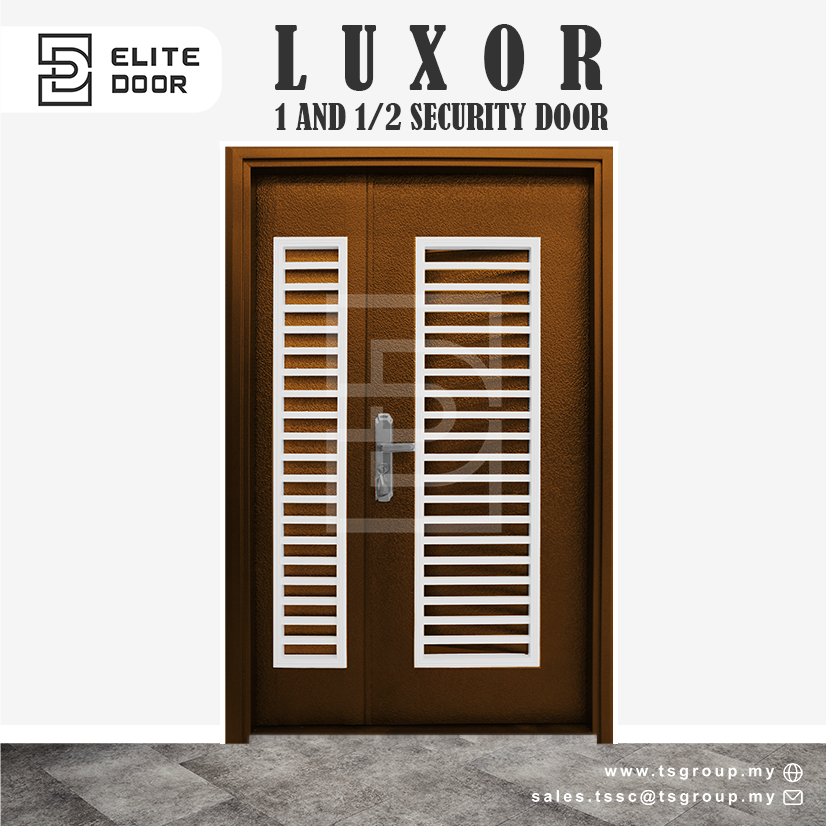 ELITEDOOR Emboss Security Door-(1&1/2 Door) with 10 Locks | Shopee Malaysia
