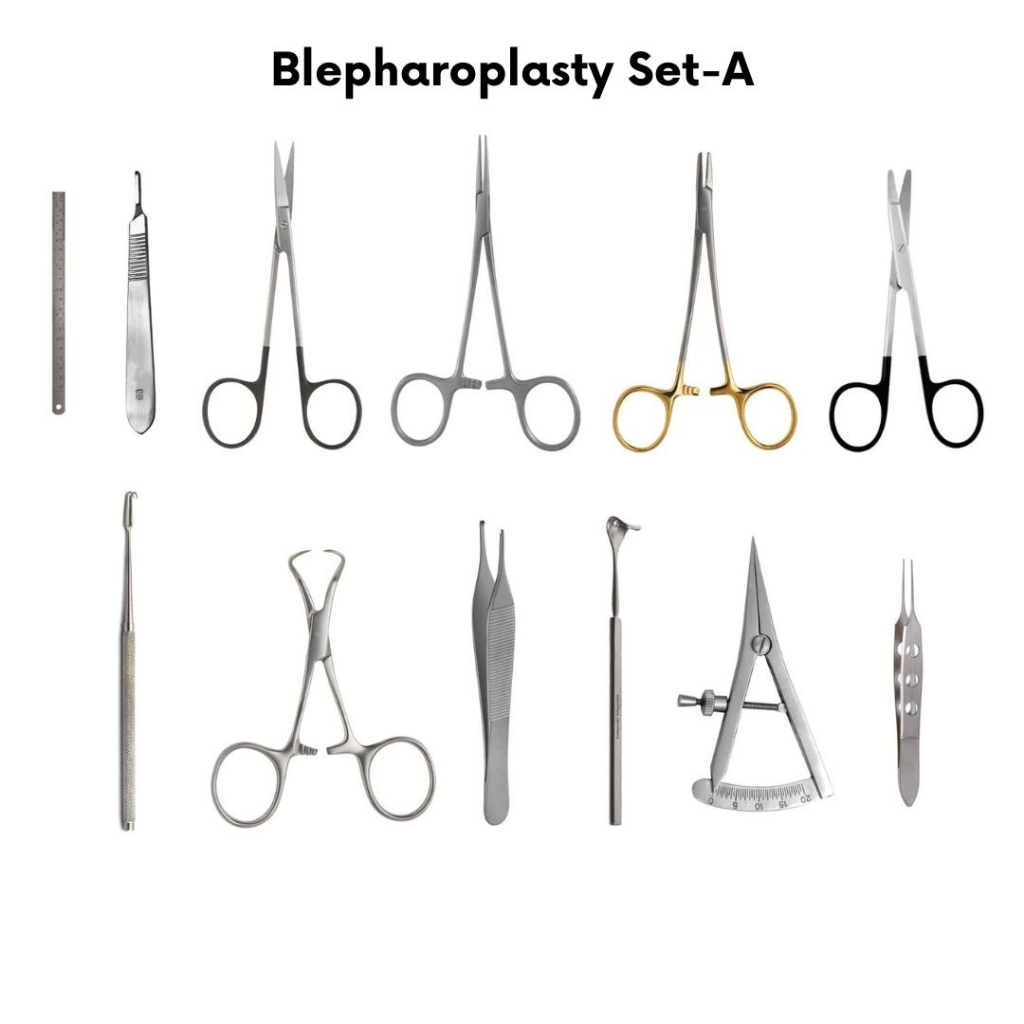 Eye Surgery Instruments Blepharoplasty Instrument Set Complete ...