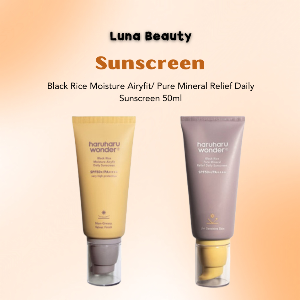 [Haruharu Wonder] Black Rice Moisture Airyfit/ Pure Mineral Relief ...