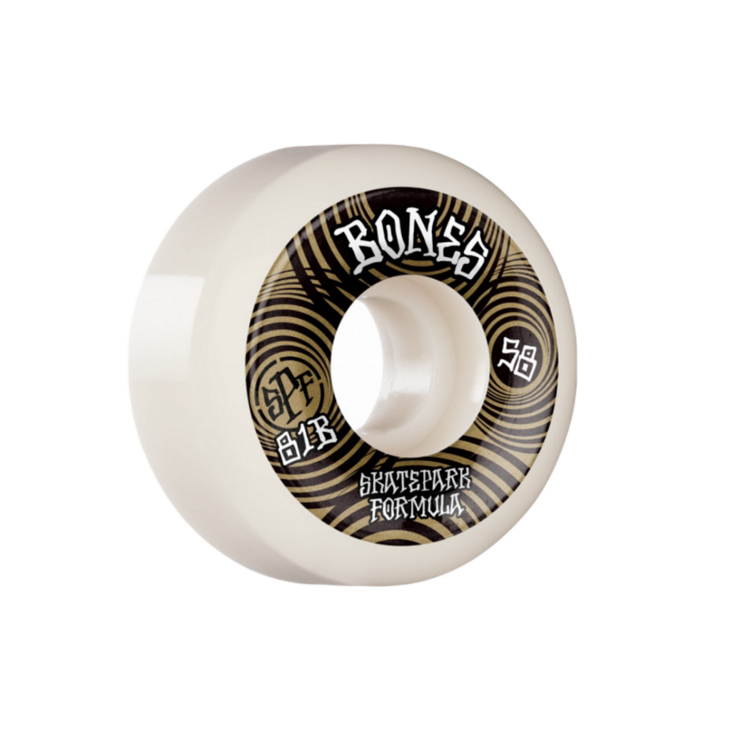 BONES WHEELS SPF SKATEBOARD WHEELS RIPPLES 58MM P5 SIDECUT 81B 4PK ...