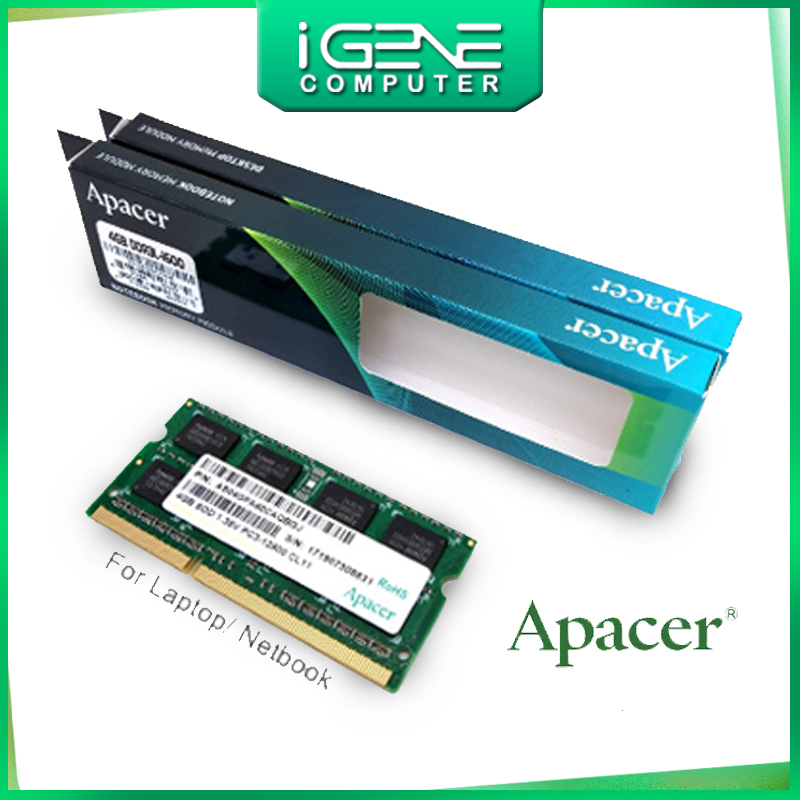 APACER 4GB DDR3 / DDR3L - 1600 RAM LAPTOP | Shopee Malaysia