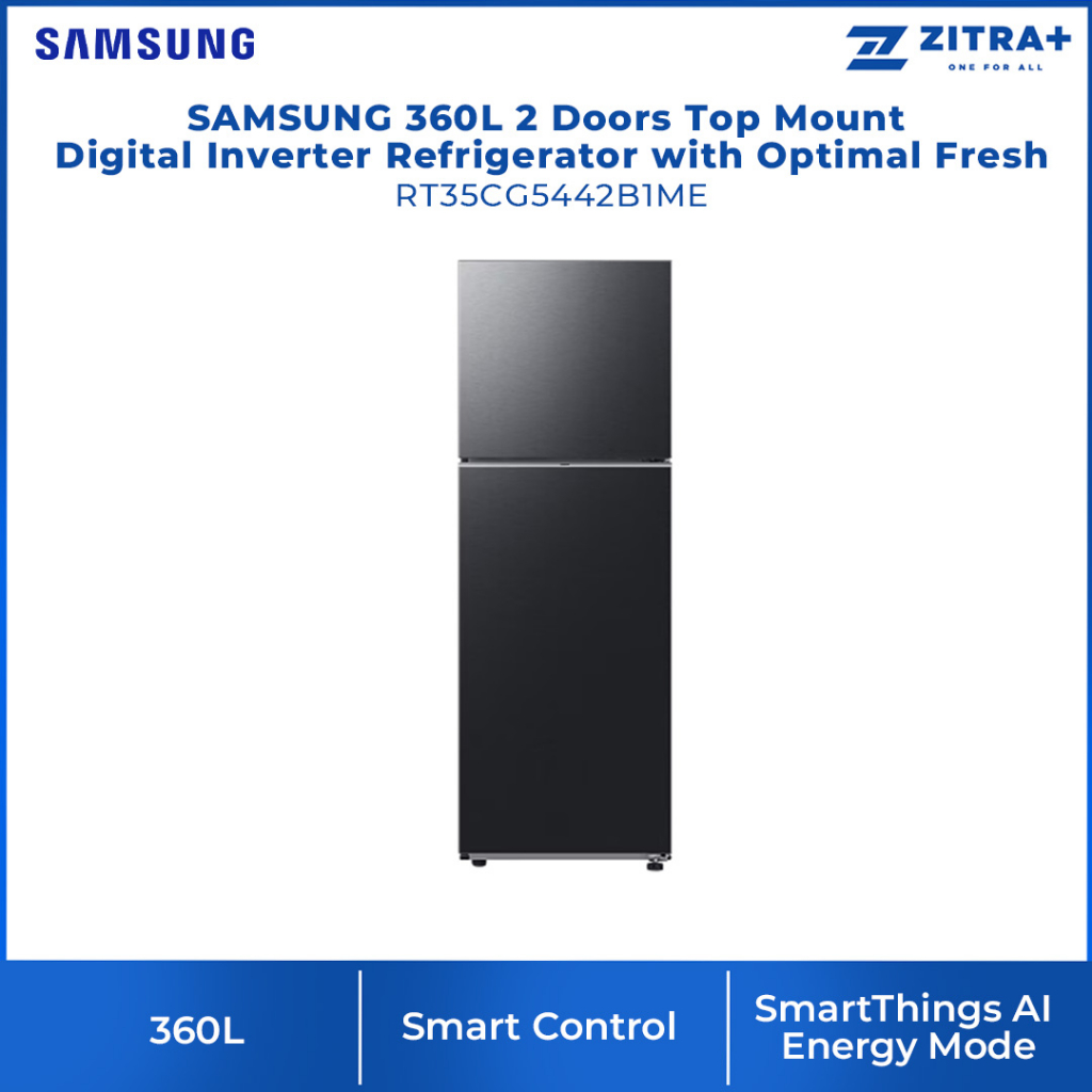SAMSUNG 360L 2 Doors Top Mount Digital Inverter Refrigerator with ...