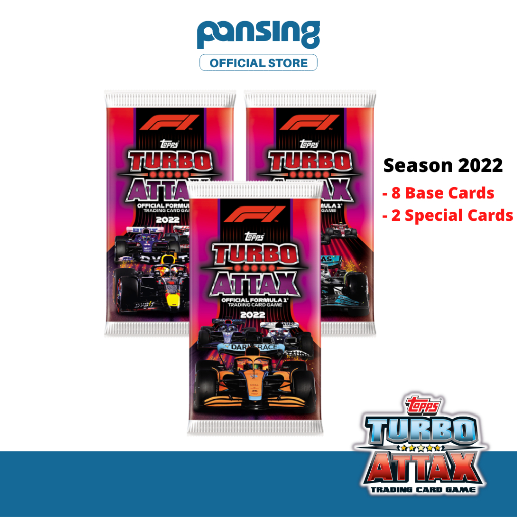TOPPS Turbo Attax Formula 1 F1 Trading Card Game 22/23 ( 10 cards ...