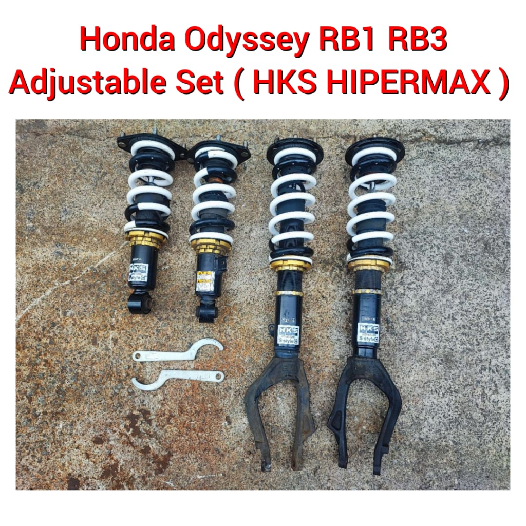 Honda Odyssey RB1 RB2 RB3 RB4 Front & Rear HI LOW & BODYSHIFT Adjustable With Sport Spring Set ...