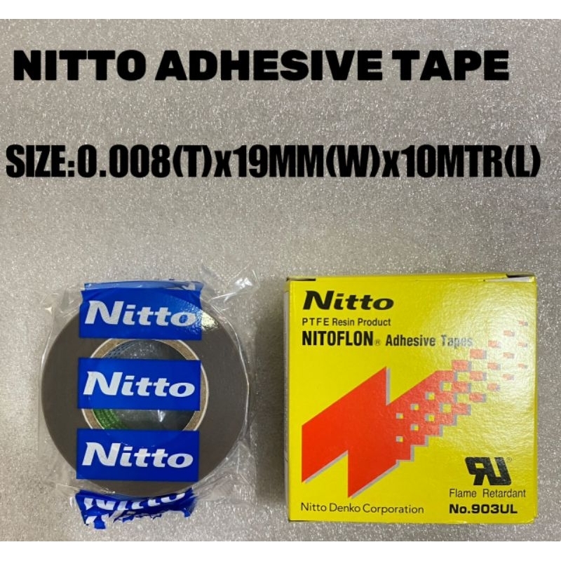 NITTO NITTOFLON PTFE RESIN FLAME RETARDANT ADHESIVE TAPES 903UL ...