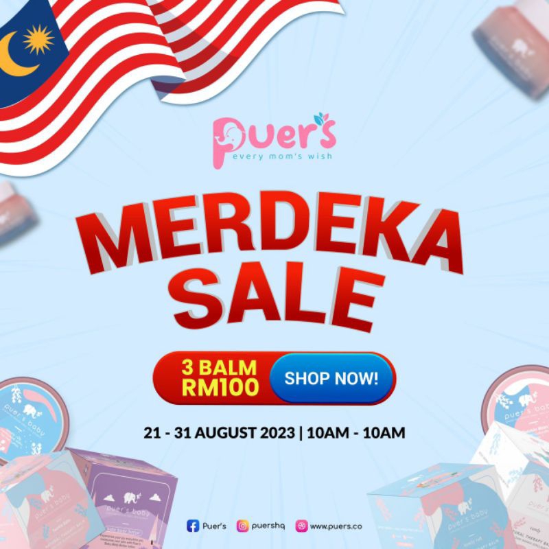 📢 PROMO MERDEKA DAY BY PUER'S BABY KIDSDOM BALM BABY MURAH ORGANIC ...