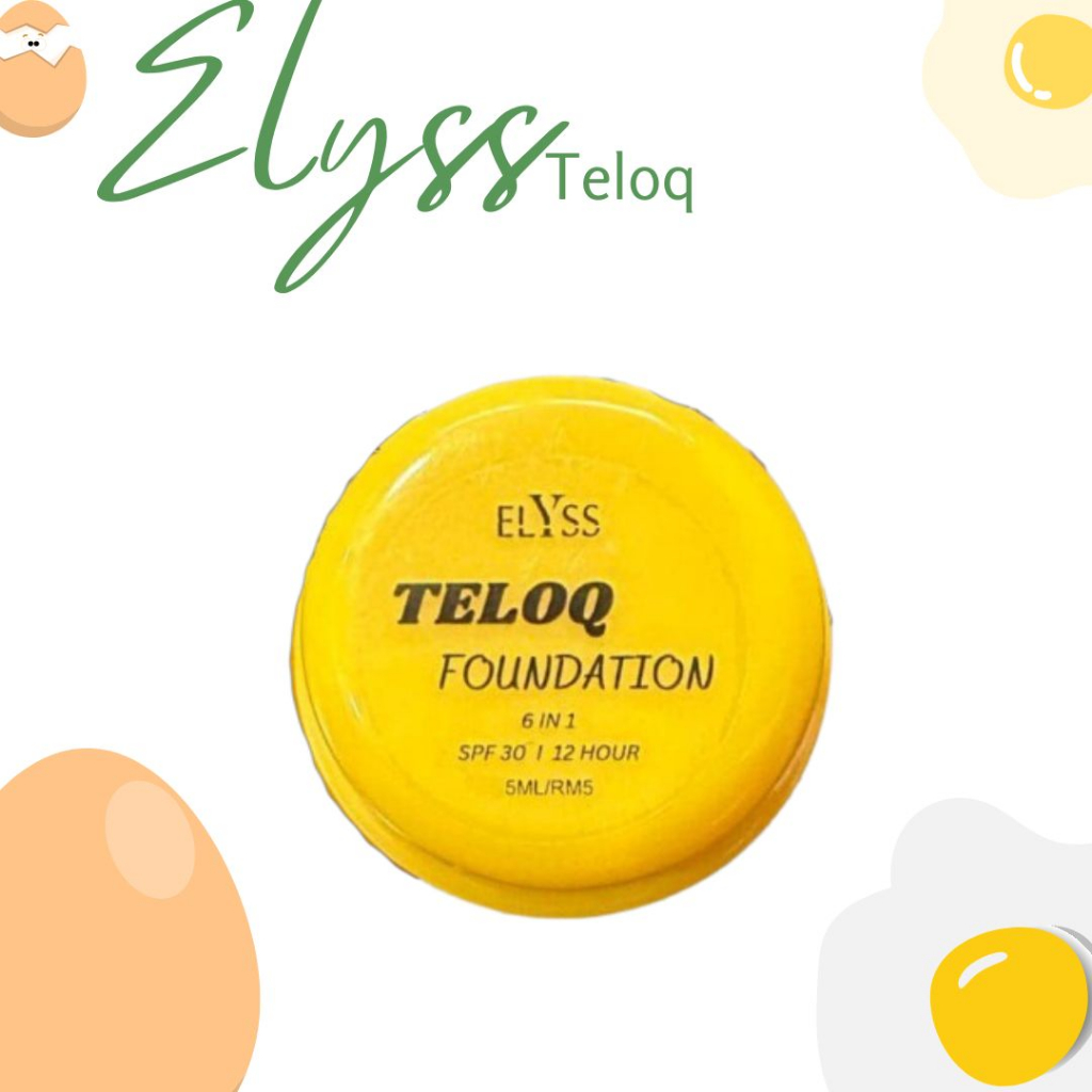 Elyss Teloq Foundation 6in1 SPF30 Tahan 12jam 5ml | Shopee Malaysia