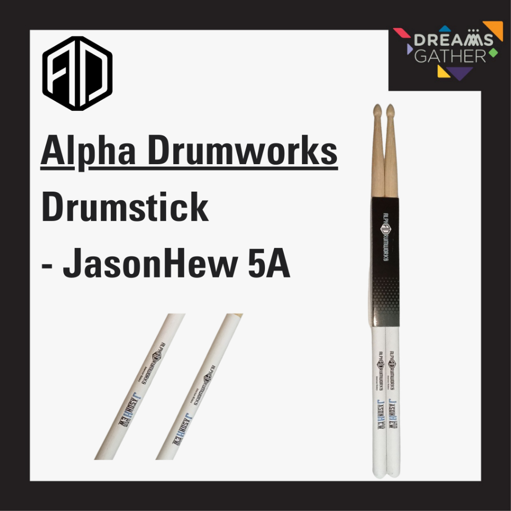 ALPHADRUMWORKS Drum Stick - Jason Hew ( 5A) | Shopee Malaysia