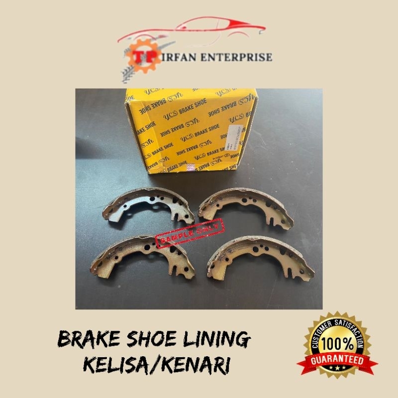 KELISA/KENARI-YCS REAR LINING BRAKE SHOE SET (RR) | Shopee Malaysia