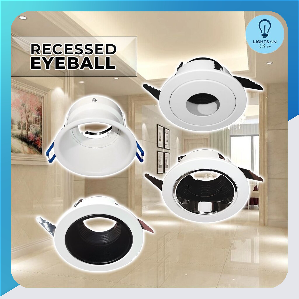 Recessed Eyeball Casing Deep Cut Recessed Downlight Spotlight Display ...
