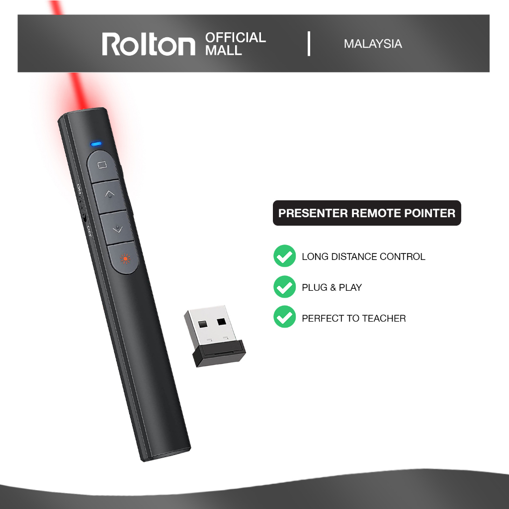 Laser Pointer | Wireless Presenter Rechargeable & Battery Type ...