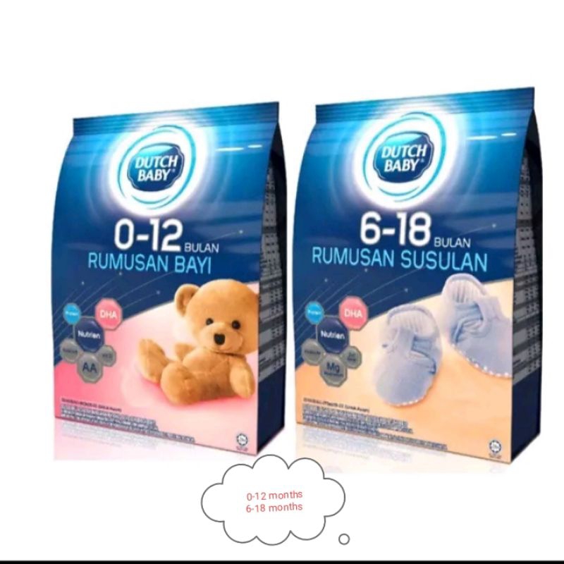 (🆓🎁)DUTCH BABY 0-12months 6-18 months (300g,550g,850g) | Shopee Malaysia