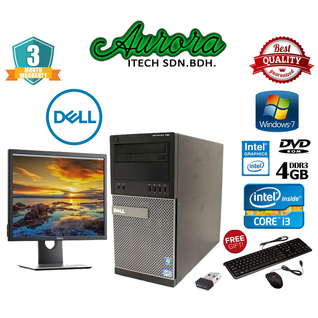 ( Dell i3 3th Generation Tower Full Set Refurbished ) OPTIPLEX 7010 ...