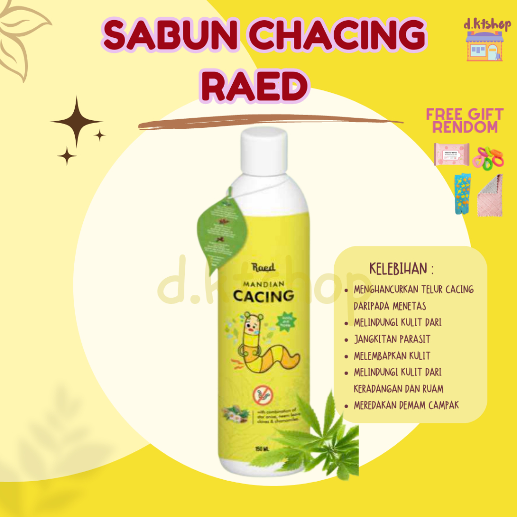RAED Sabun Cacing Mandian Sabun Chacing Budak Tambah Selera Makan Anak ...