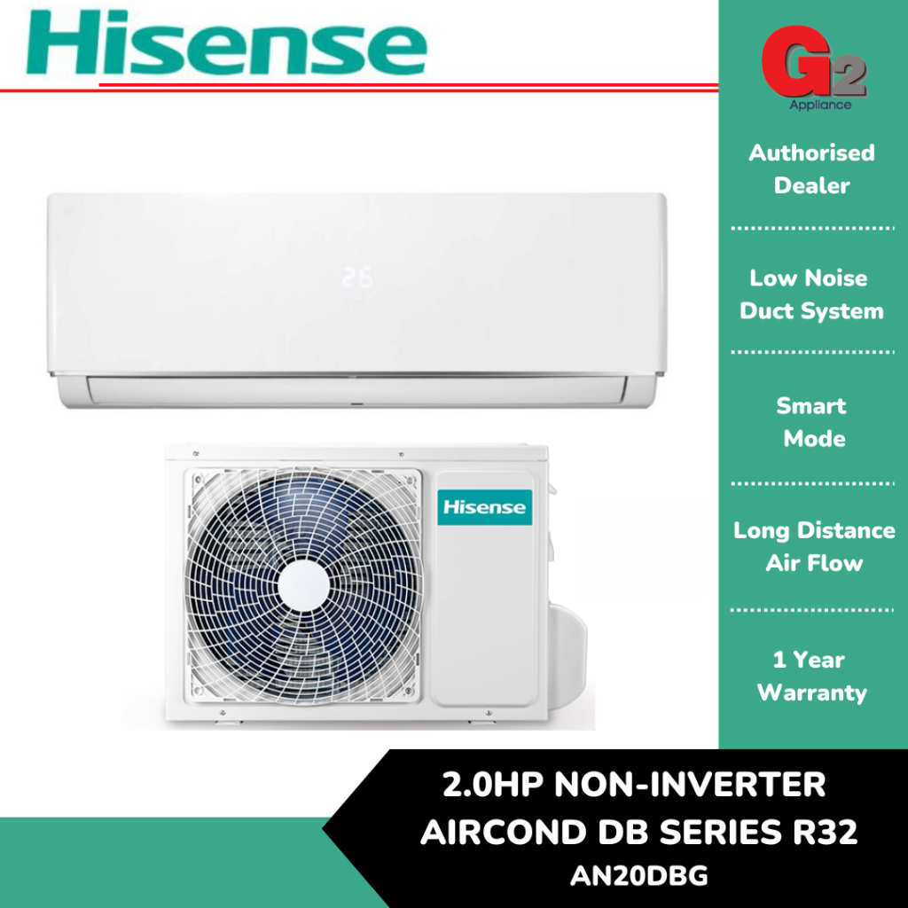 Hisense 2.0HP Non inverter Air Conditioner R32 - HISENSE WARRANTY ...