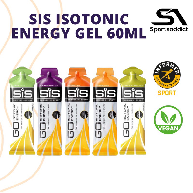 SiS GO Isotonic Energy Gel - Scienceinsport (60Gram)/ Gel Tenaga ...