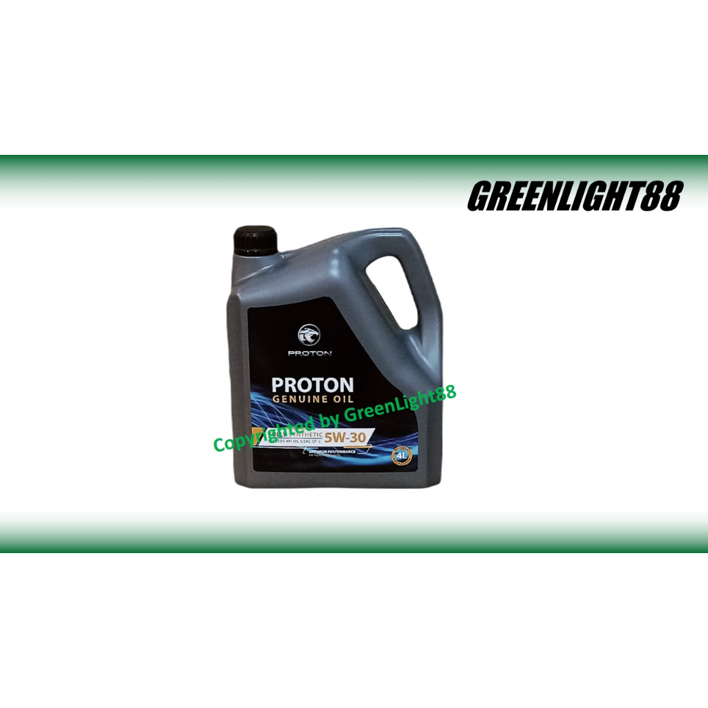 PROTON 5W30 SN GENUINE ENGINE OIL FULLY SYNTHETIC (4L) | Shopee Malaysia