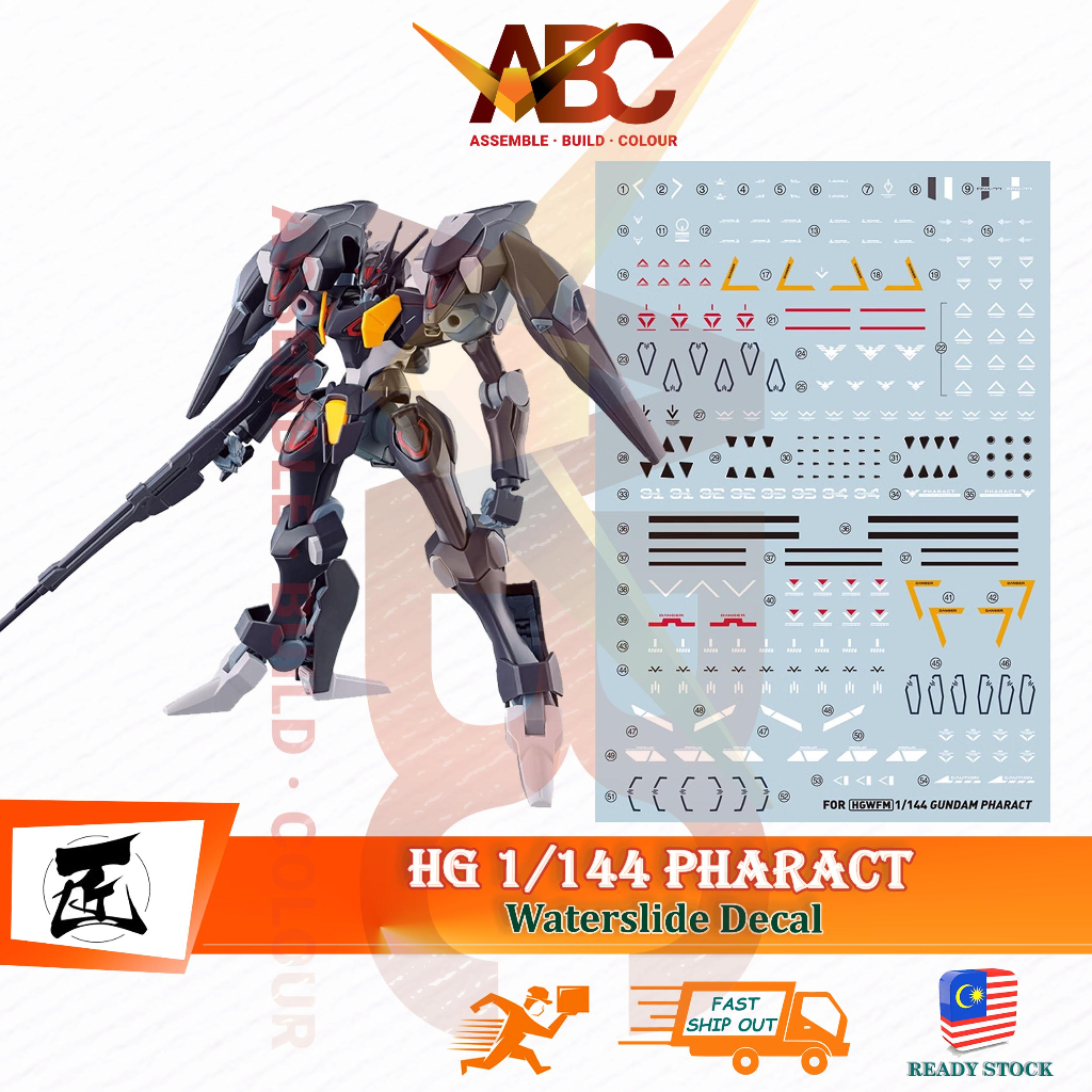 (Artisan's Club) Waterslide Decal - HG 1/144 Pharact Model Kit FP/A-77 ...