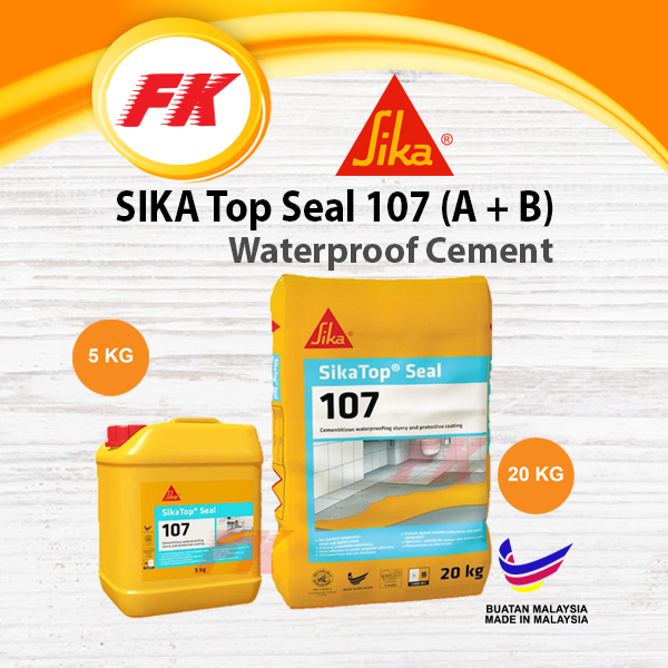 SIKA Top Seal 107 (A + B) 20KG + 5KG Waterproof Waterproofing Sysyem ...