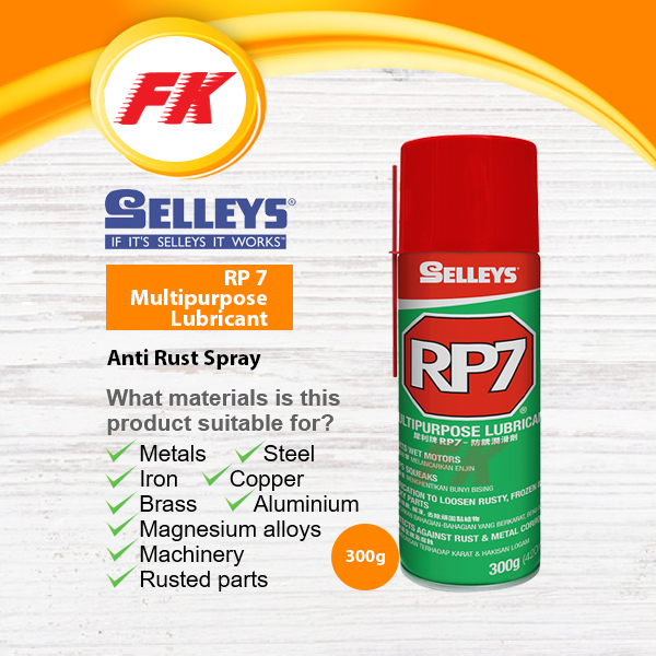 Futt Kong - SELLEYS RP7 MULTIPURPOSE LUBRICANT / ANTI RUST 300G (422ml ...