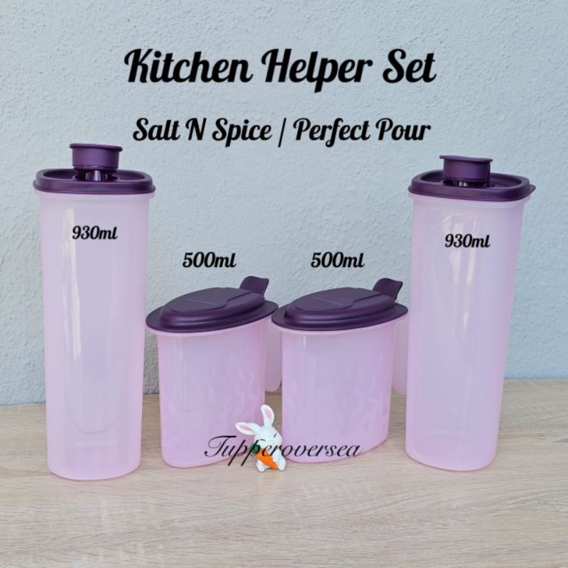 Tupperware Kitchen Helper Set (Salt N Spice Set / Perfect Pour) | Shopee Malaysia