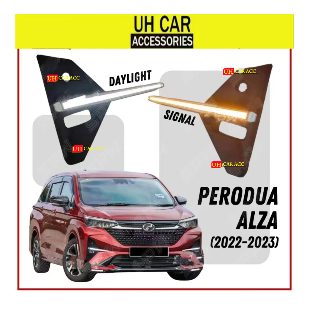 PERODUA ALZA 2022 2023 LED DAYLIGHT DRL FOGLAMP FOGLIGHT SPORTLIGHT FOG ...