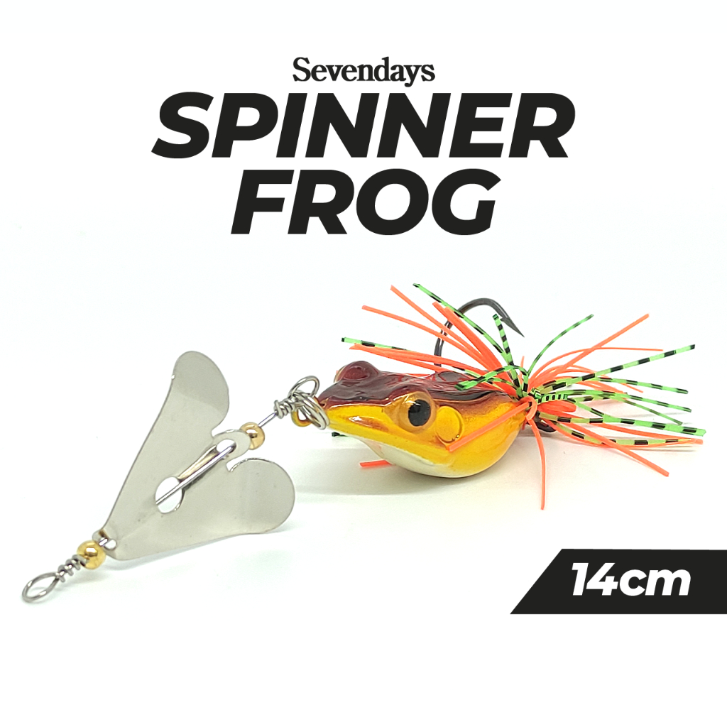 Noisy Spinner Frog 14cm/10g Thailand Propeller Haruan Toman Killer ...