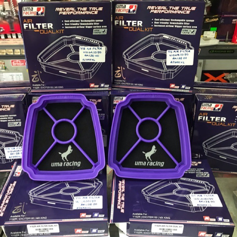 UMA RACING Air Filter LC135 Y15ZR Y16ZR EXCITER150 MX KING NMax RS150 ...