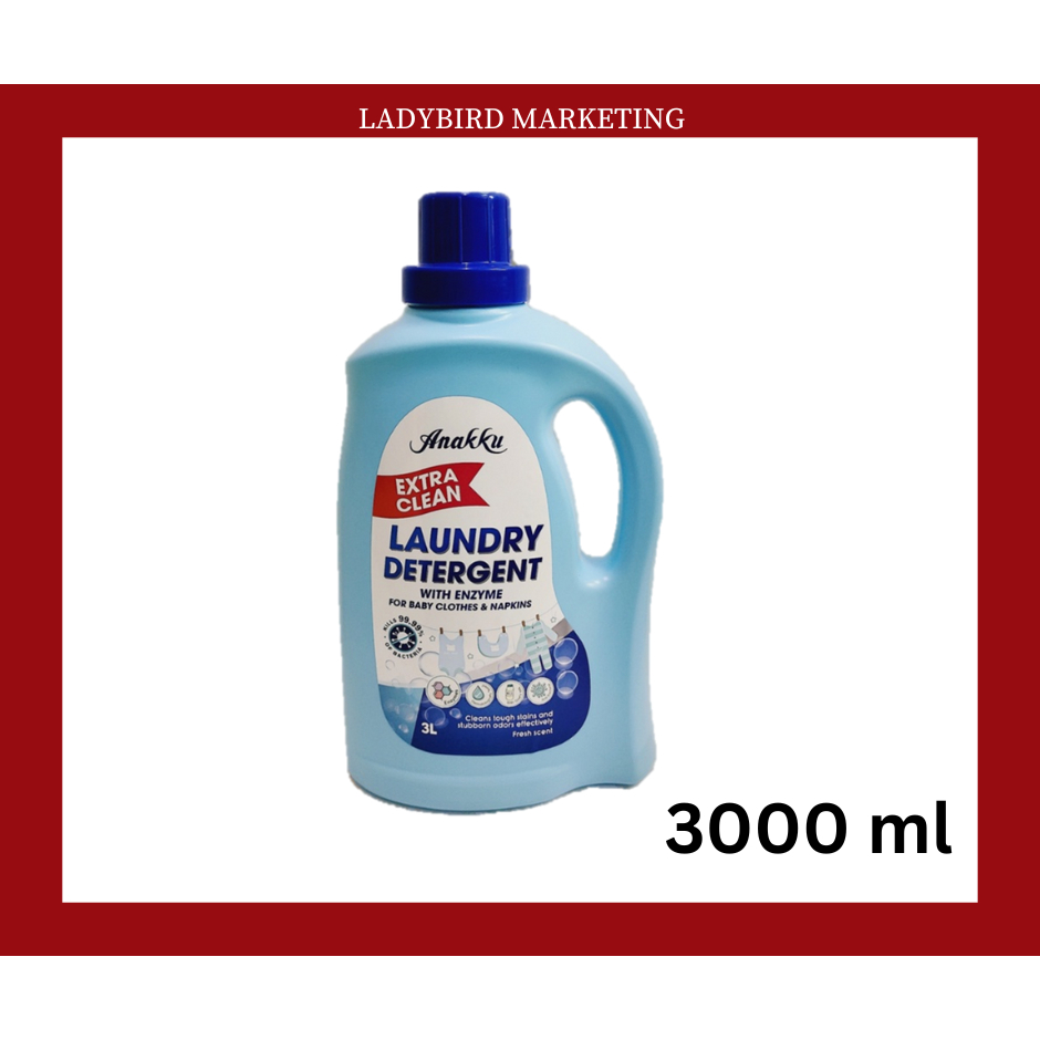 Anakku Laundry Detergent with Enzyme 3L / 3000ml / Sabun Pencuci Pakaian Bayi | Shopee Malaysia