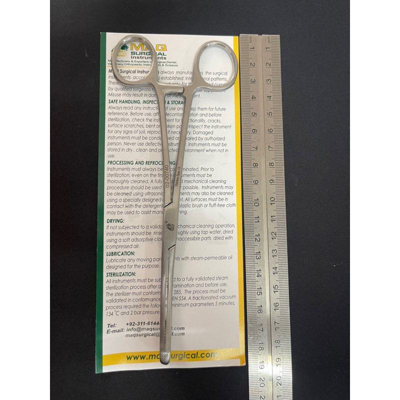 Forester's Sponge Forceps Box Joint Straight, 18cm, premium quality ...