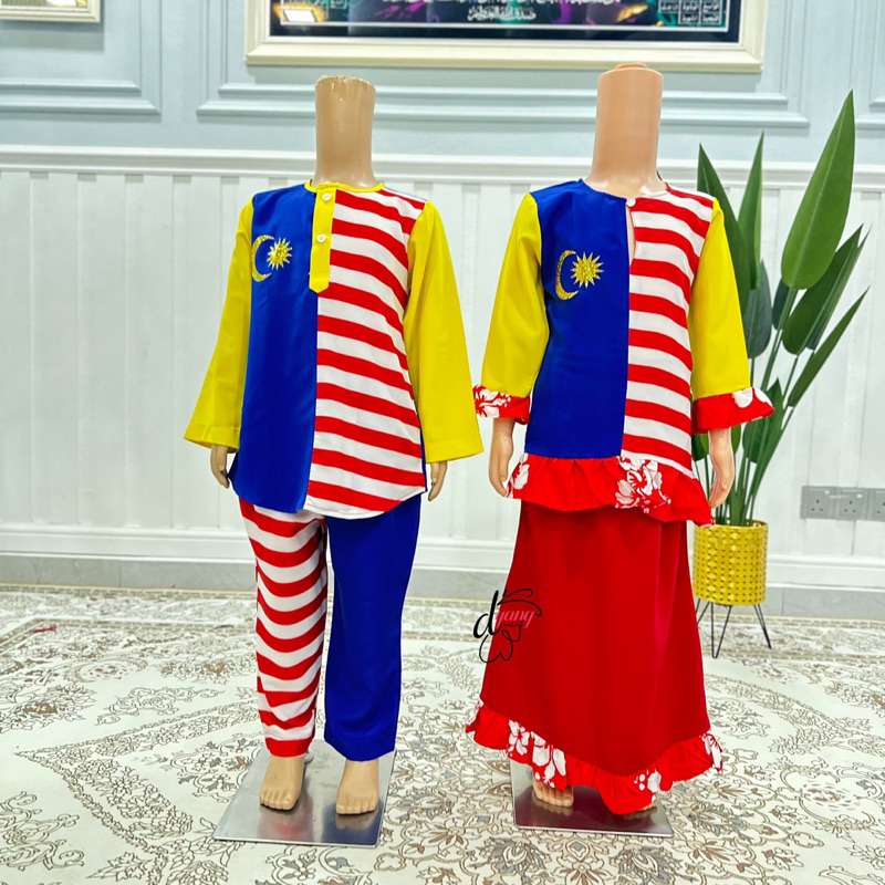 Baju Merdeka kanak-kanak. Ready Stock. Kain Khas, bukan kain Bendera ...