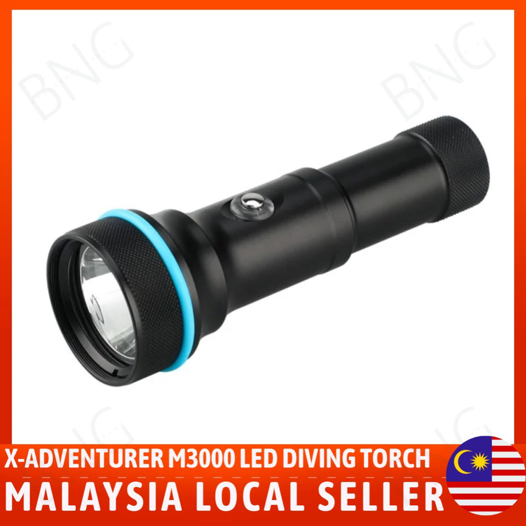 X-ADVENTURER M3000 LED Scuba Diving Spot Light/ Underwater Photography ...