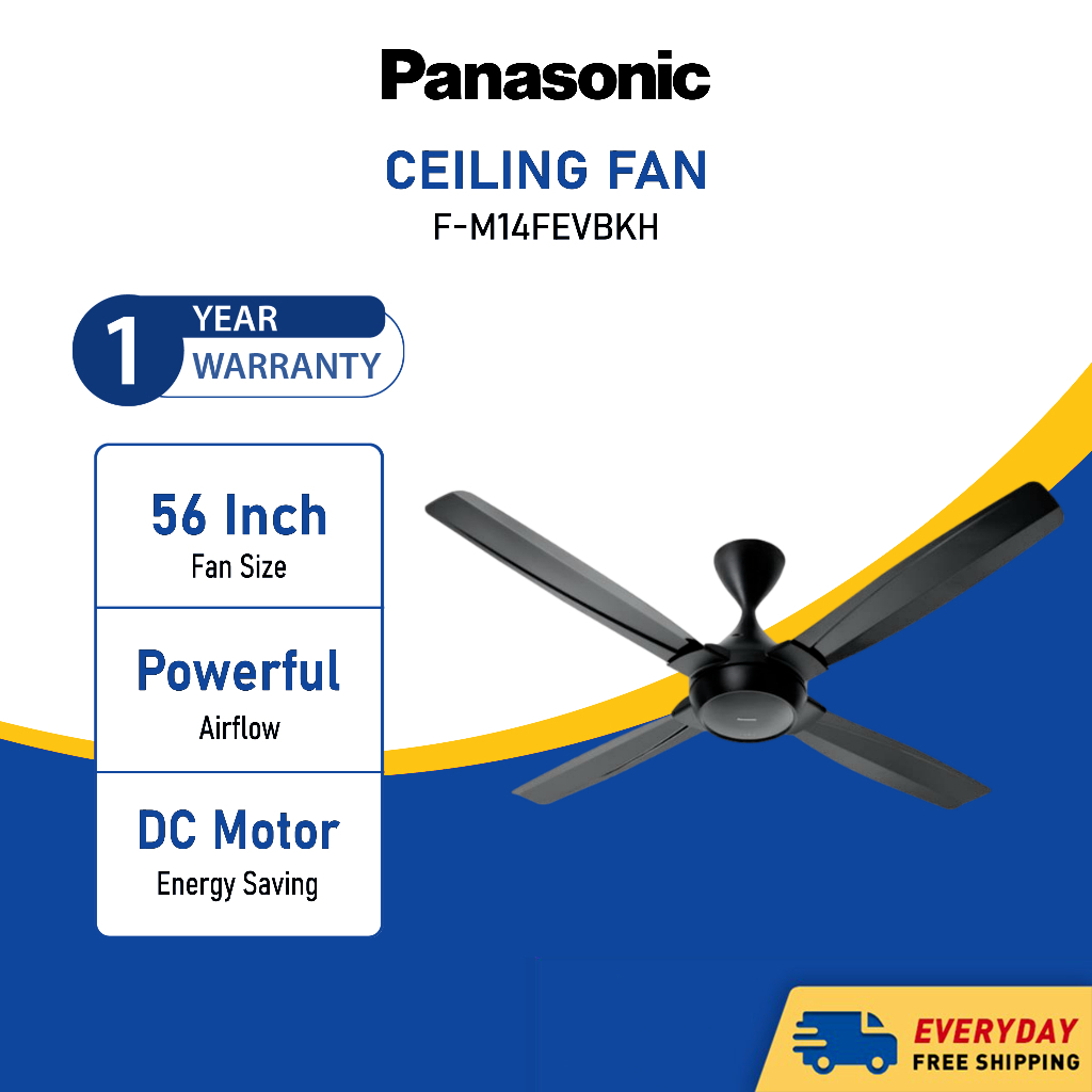 Panasonic F-M14 (56 Inch) Ceiling Fan 4-Blade Dc Motor Ceiling Fan ...