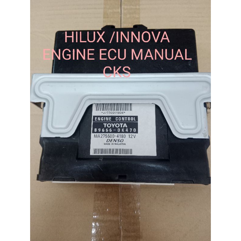 TOYOTA HILUX/INNOVA ENGINE ECU (89666-0K470) | Shopee Malaysia