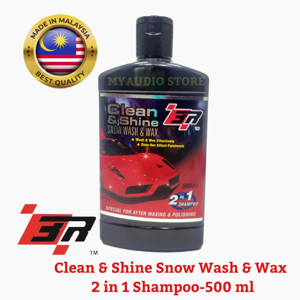3R CLEAN & SHINE WASH & WAX 2 IN 1 SHAMPOO-500ml (MALAYSIAN ORIGINAL ...