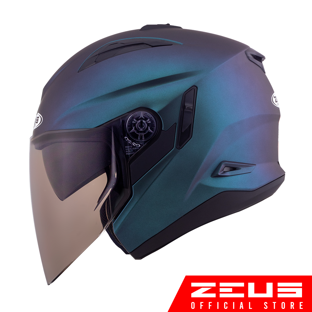 ZEUS HELMET ZS-613 WITH DOUBLE VISOR | Shopee Malaysia
