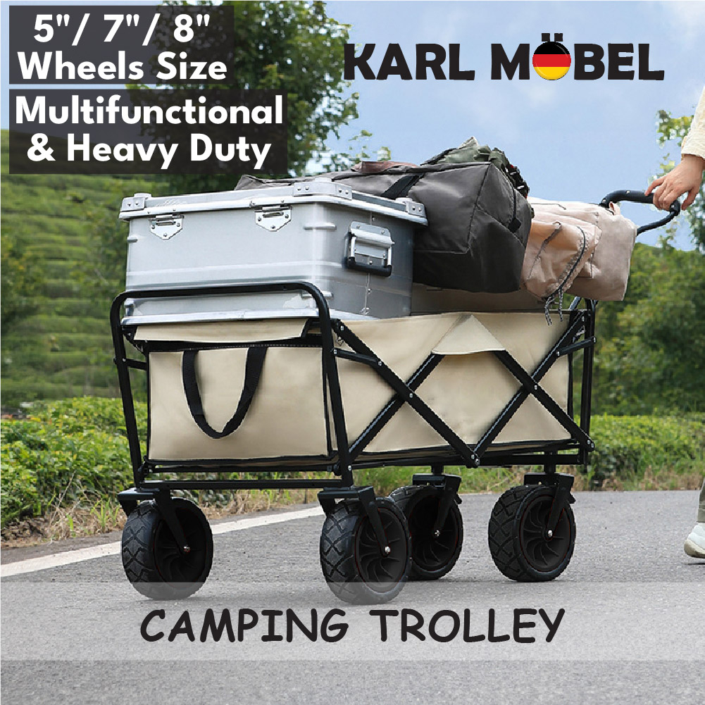Trolley Wagon Camping trolley portable Outdoor Foldable folding ...